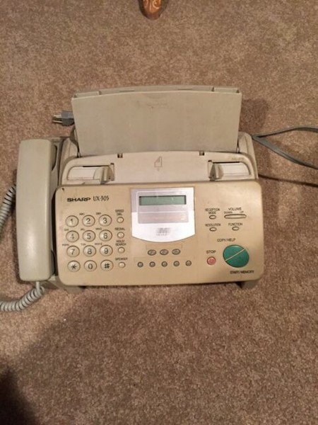 Sharp Plain Paper Facsimile Machine Ux-305 Fax Copier Phone for sale ...