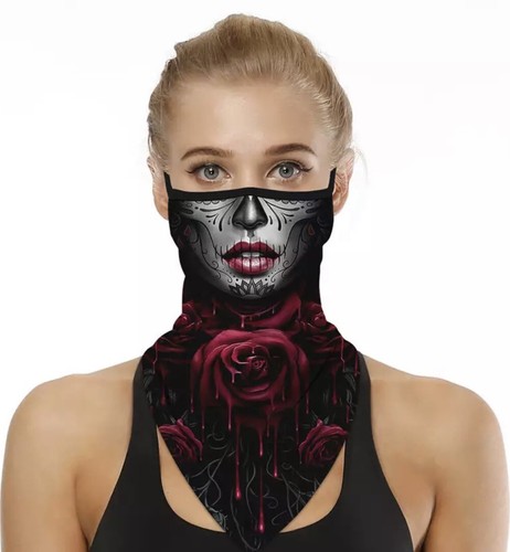 NEW 1PC Skull Scarf Neck Gaiter Face Shield Mask Cover Halloween | eBay