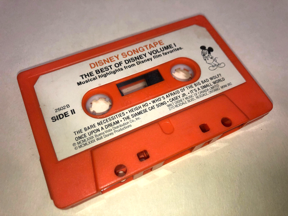 vintage Disney Songtape Best of Disney Volume 1 cassette tape ...