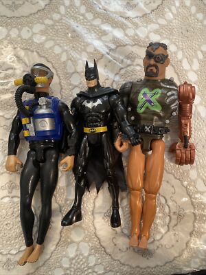 3x action figures (aqua scuba 1998) (batman) (DR.X) | eBay Australia