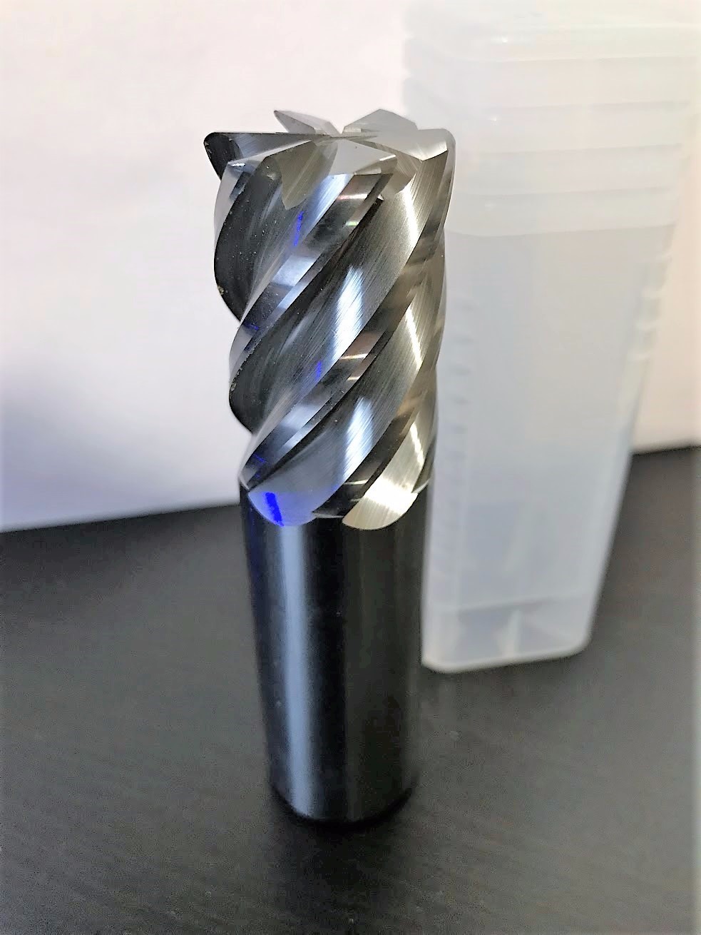 1 Inch Carbide End Mill - 1.5 LOC, 6 Flutes, 4 Inch OAL with .060 ...