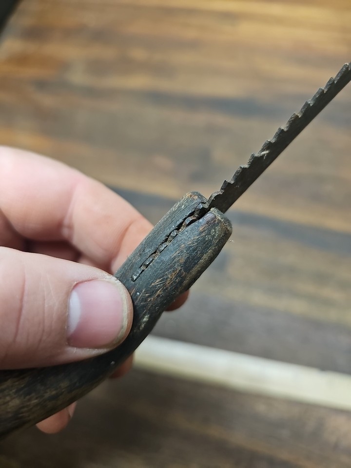 K6- Very early antique primitive small hand saw tool farm find | eBay