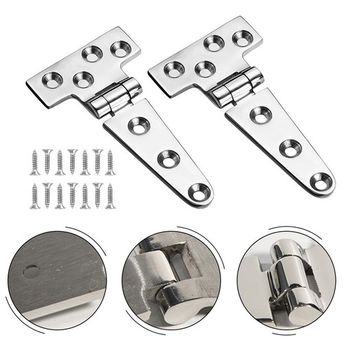 Marine T Hinges 2PCS Heavy Duty 316 Stainless Steel for Boat ...