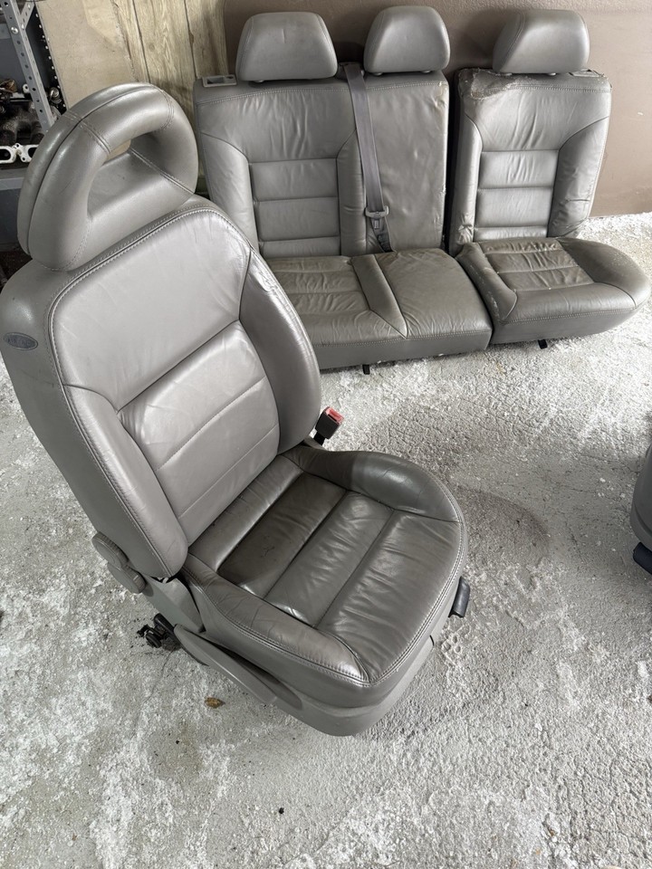 Mk4 2000-2004 Volkswagen Grey Leather Interior Front And Rear Seat ...