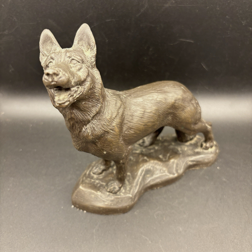 German Shepherd Dog Jean Spouse Cold Cast Bronze HEREDITIES 17 x 15cm ...