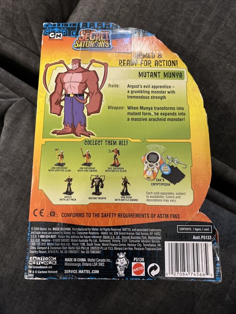 Mattel Secret Saturdays Mutant Munya Action Figure for sale online | eBay