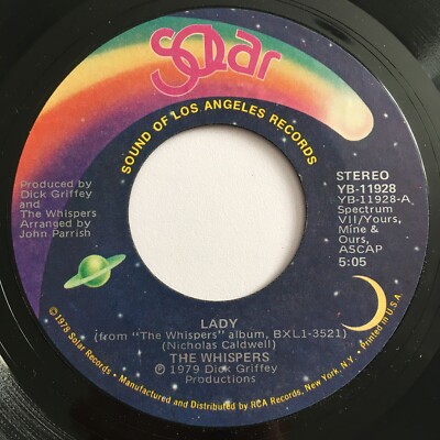 THE WHISPERS - LADY 7" VINYL (EX) | eBay UK