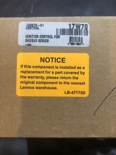 Lennox 17W70 OEM Control Ignition Board G40/G43 Series | eBay