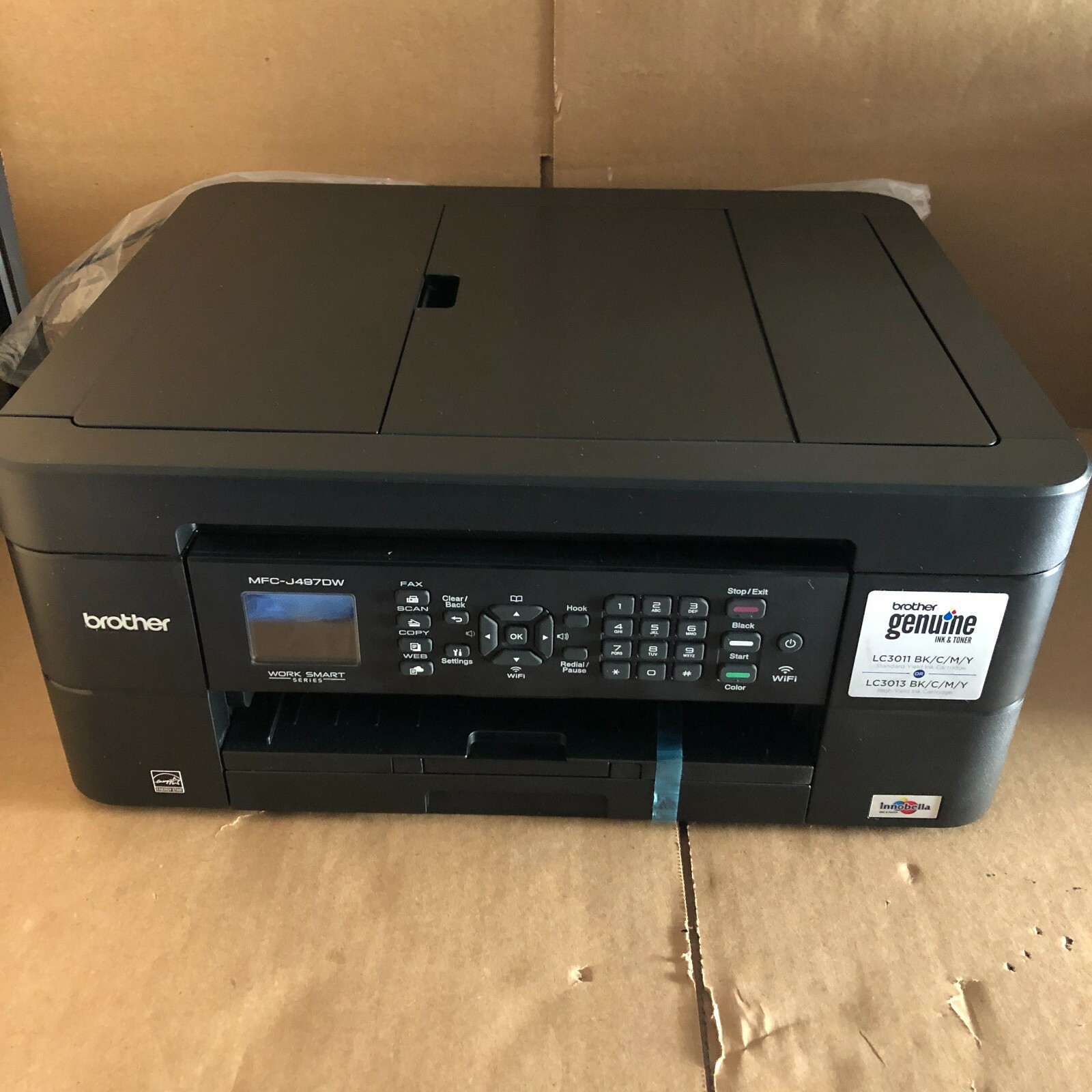 Brother MFC-J497DW Work Smart Series Wireless All-In-One Printer Black ...