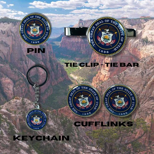 Adorable Utah Collection - Utah enamel pin, Cufflinks - Utah Keychain ...