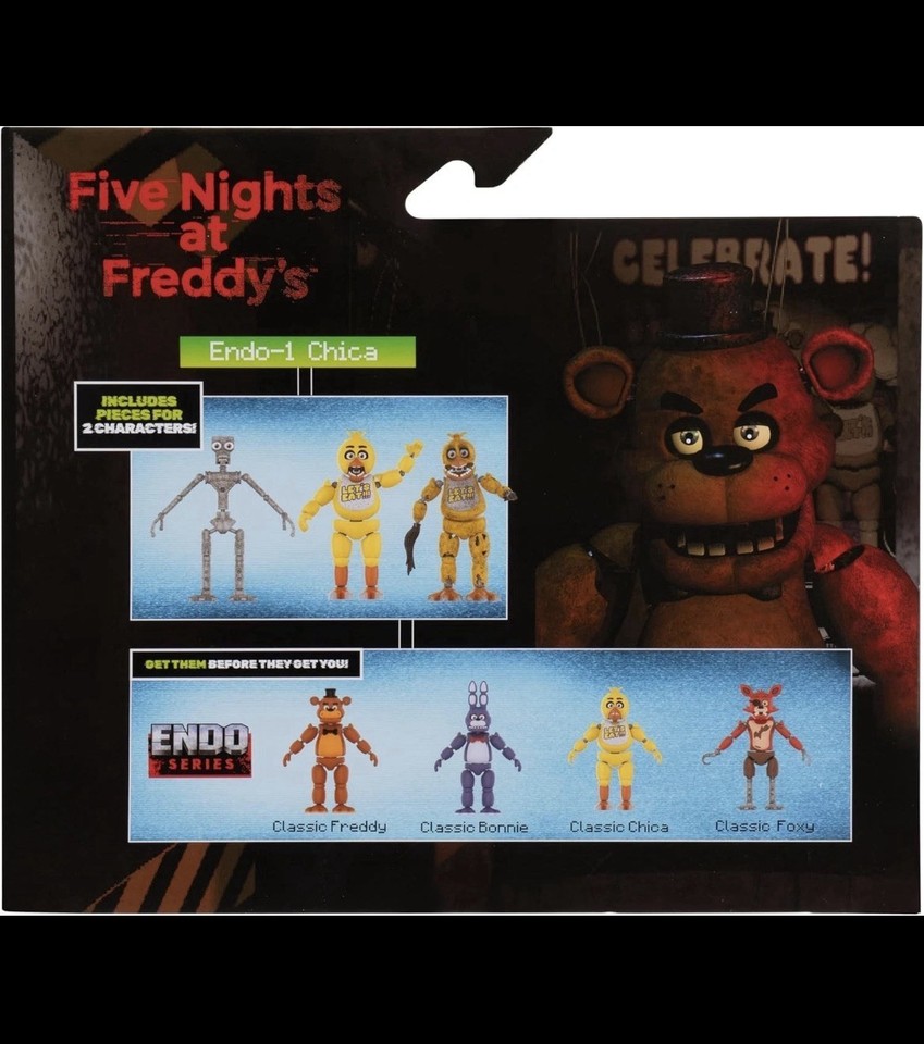 Five Nights at Freddys Endo Series Classic Chica Withered FNAF Jazwares ...