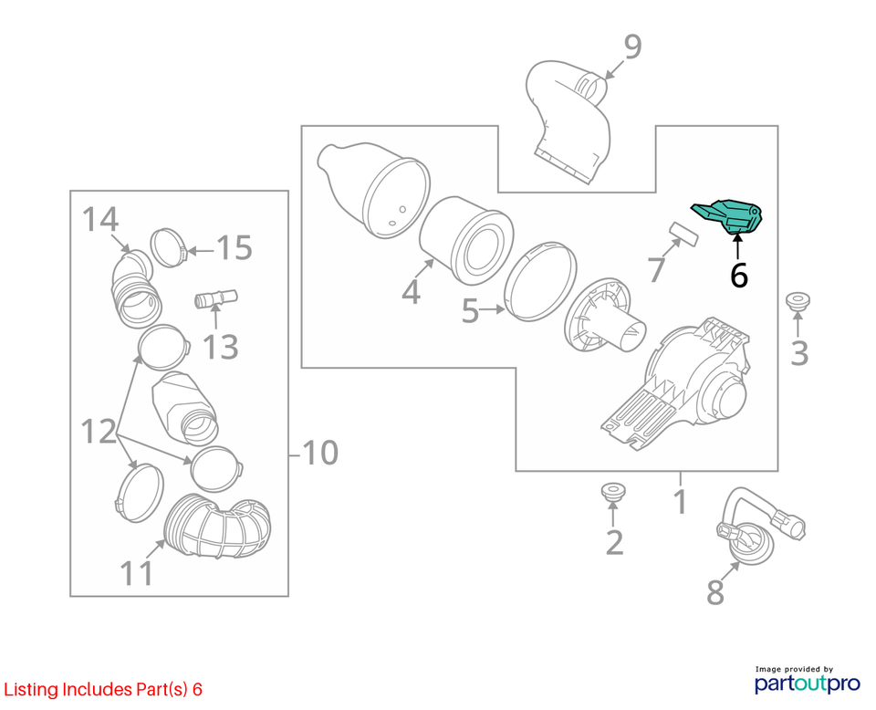 2006-2012 Ford Fusion Mass Air Flow Meter Maf H006N | eBay