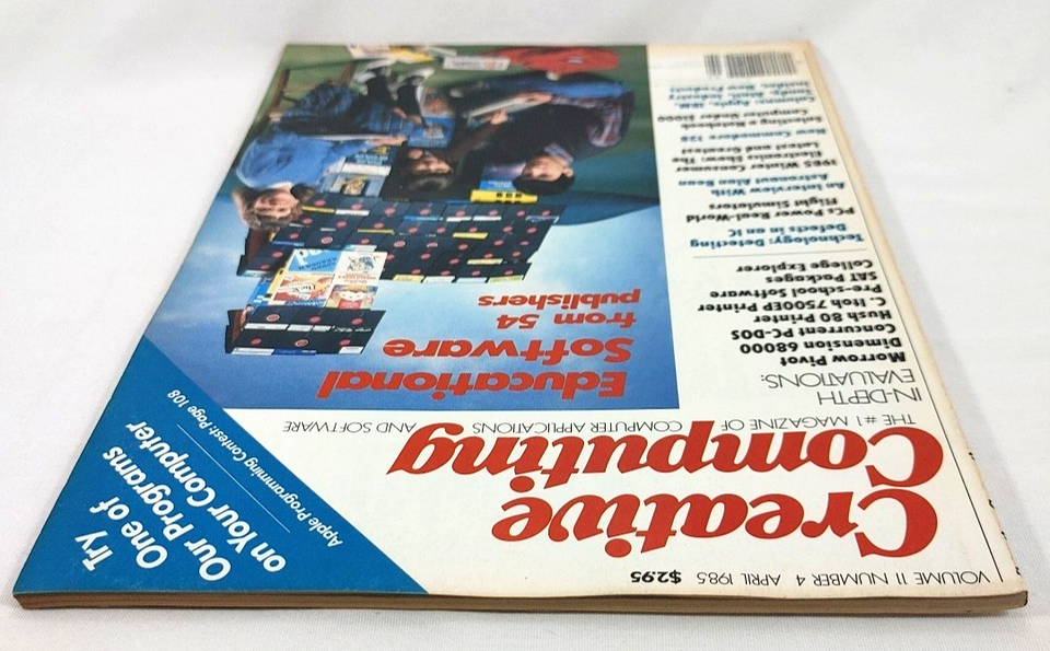 Creative Computing Magazine Try One of Our Programs Vol 11 No 4 April ...