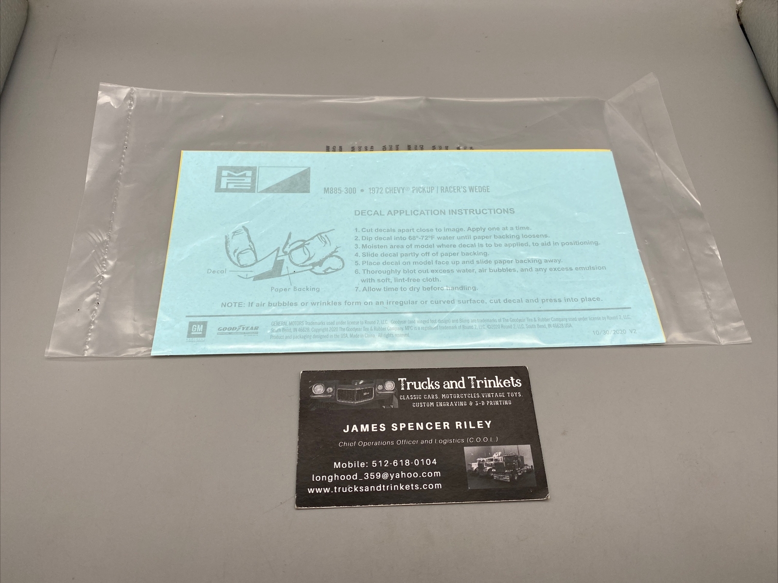 MPC 1/25 1972 Chevrolet Racers Wedge Decal Set New Sealed Opened Kit 12 ...