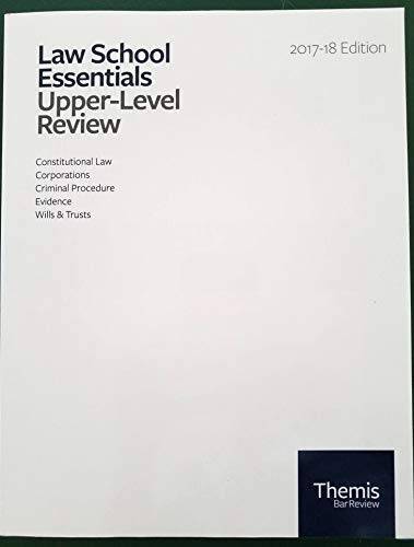 Law School Essentials: Upper-Level Review - Paperback - GOOD | eBay