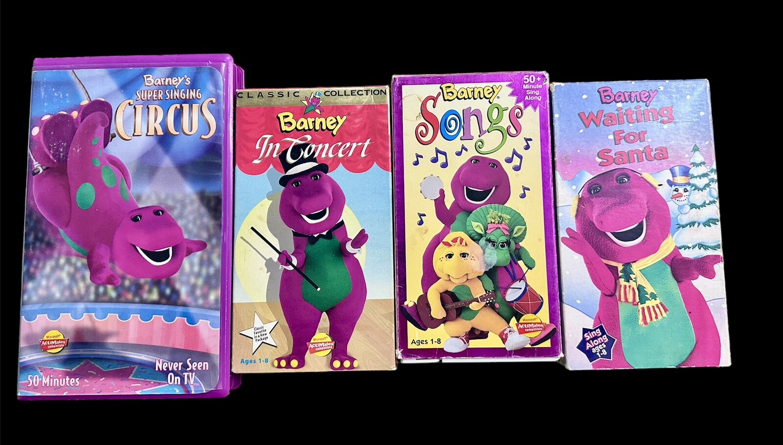 Barney vhs lot Of 4 Barney’s Singing Circus Barney In Concert Barney ...