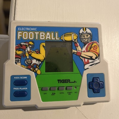 Tiger Electronic Football Vintage Handheld Game 1987 Tested Works No ...