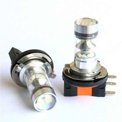 2x Super White H15 High Power 6000K LED Bulbs For VW Audi BMW Mercedes ...
