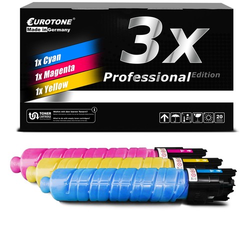 3x PRO Toner f r REcoh Aficio MP C-300-hw MP C-401-sr MP C-300-ht MP C ...