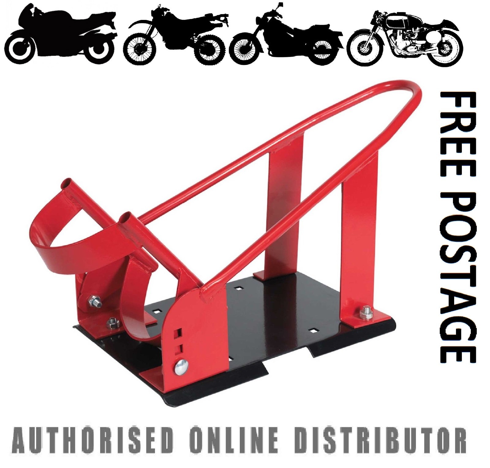 Sealey Motorcycle Motorbike Stand Front Wheel Chock Holder Stay 17" to ...