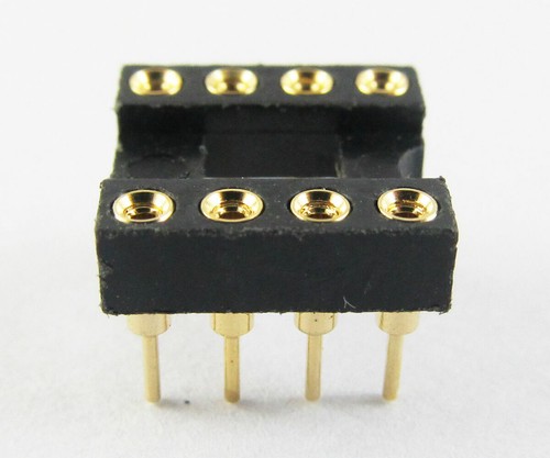 60pcs 8 PIN Round DIP Gold IC Socket Adapter | eBay