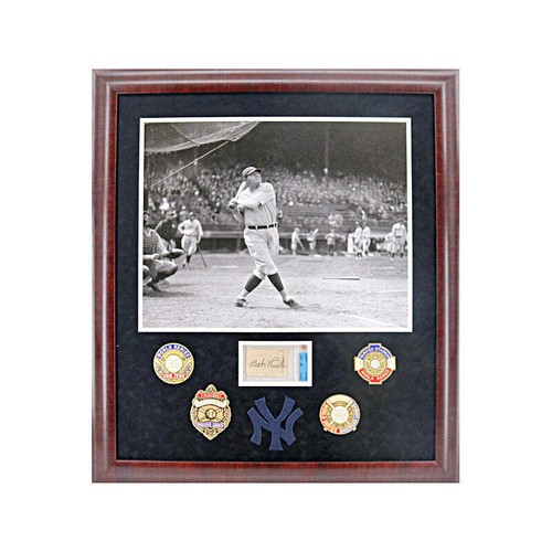 Babe Ruth New York Yankees Autographed Signed 16x20 Framed Cut Collage ...