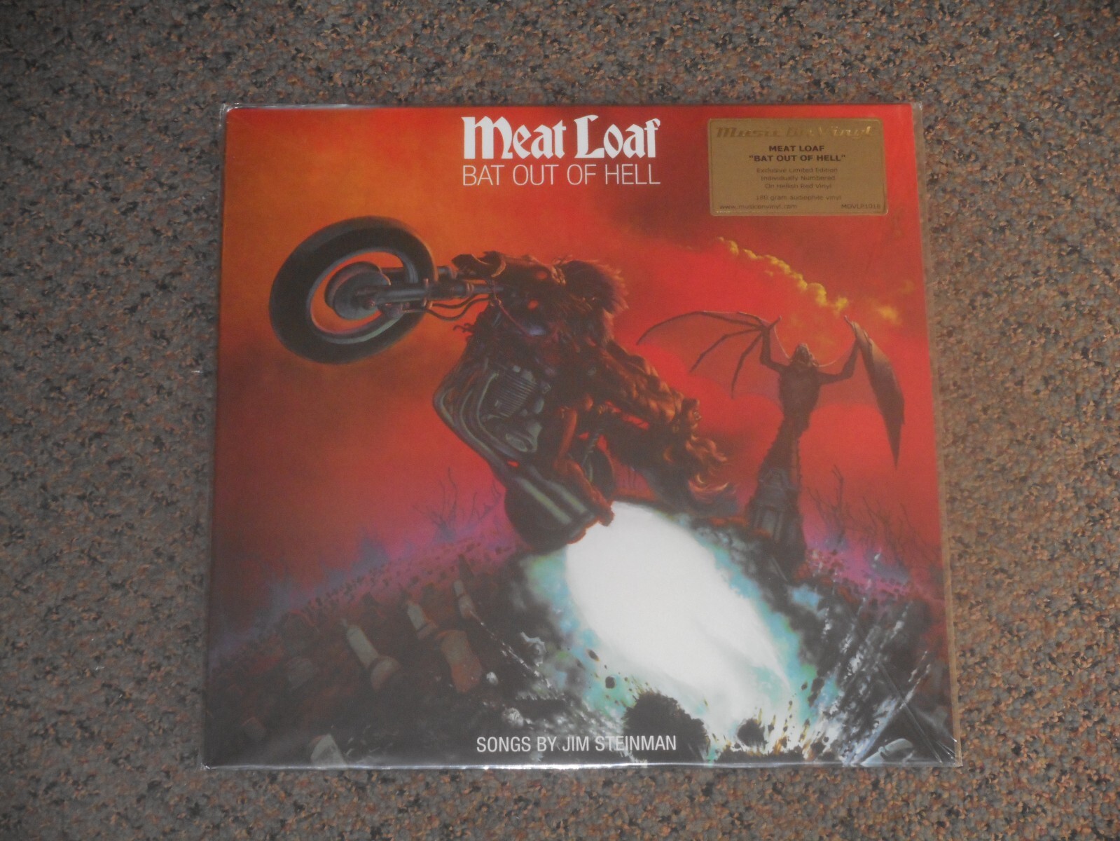 MEAT LOAF bat out of hell HELLISH RED LP NEW audiophile 180 gram MOV ...