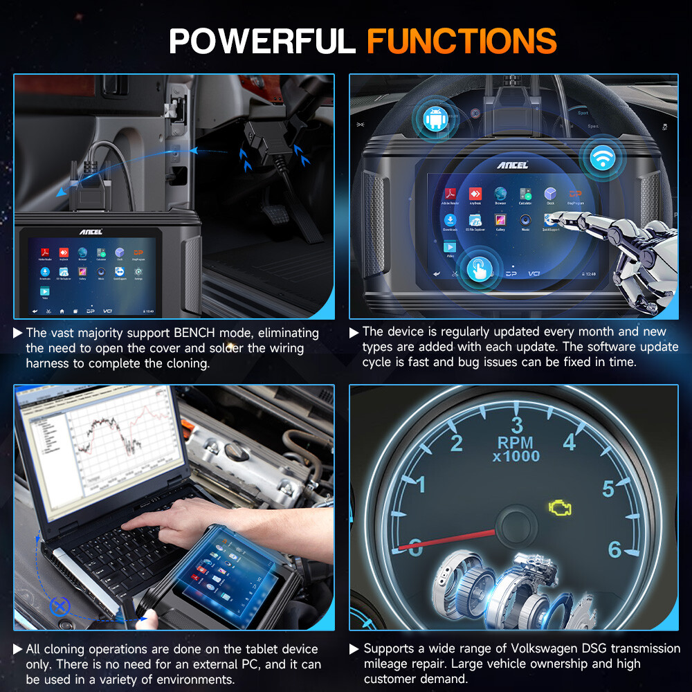 Read IMMO Pincode Car TCM ECU Cloning Tool With P004 Adapter + Kit ...