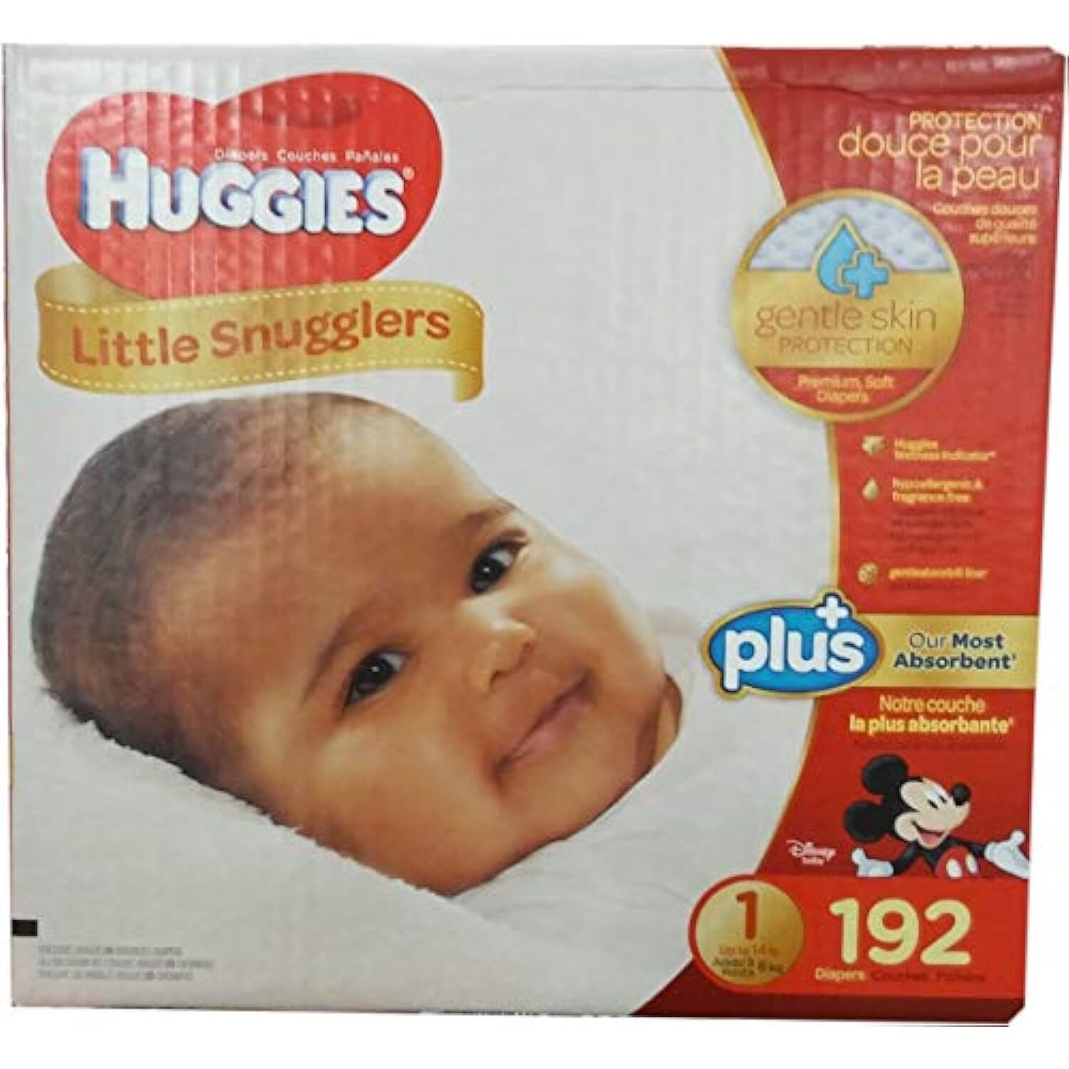 Huggies Little Snugglers Plus Diapers Size 1, 192 Count 36000436327| eBay
