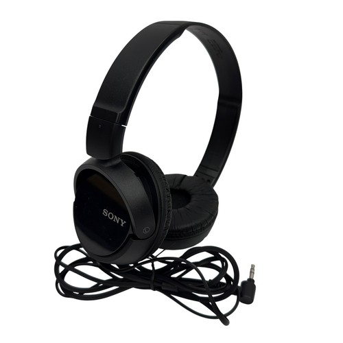 Sony ZX Series Wired On-Ear Headphones Black 3.5mm Tested Working | eBay