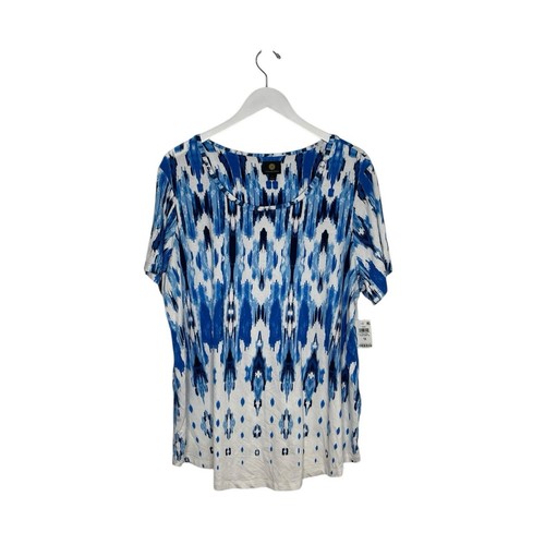 Jm Collection Women’s Ocean Blue Top Plus Size 1X NWT | eBay