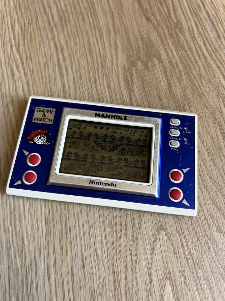 Nintendo Game & Watch Handheld Game Console - MANHOLE - NH-103- WORKING ...