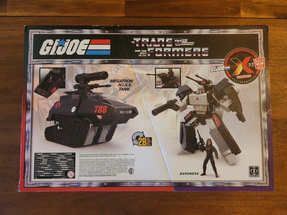 Transformers gi joe Collaborative Set Of 4 Megatron Soundwave Bumble ...