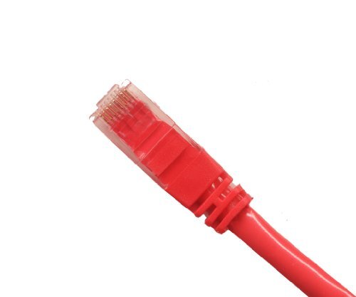 RiteAV 40FT ( 12.2M ) RJ45/M-RJ45/M Cat5e Ethernet Crossover Cable Red ...