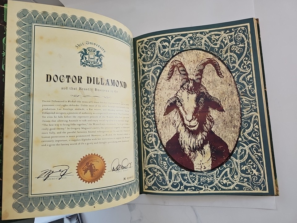 Signed WICKED The GRIMMERIE HC 1st Ed Print Broadway 16 AUTOGRAPHS ...