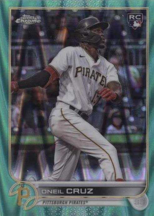 2022 Topps Chrome Sonic - Oneil Cruz #128 Aqua Raywave Refractor /199 ...