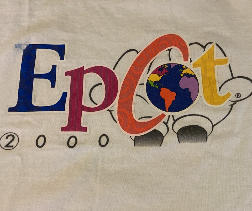Epcot White XXL Tshirt Epcot 2000 READ | eBay