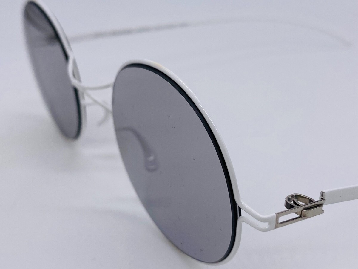 Mykita Sonnenbrille Weiß rund Maison Margiela MMESSE002 Mykita Sonnenbrille Weiß rund Maison Margiela MMESSE002