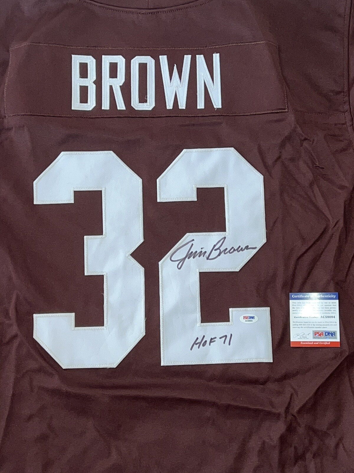 Jim Brown Autographed Memorabilia | Signed Photo, Jersey, Collectibles ...