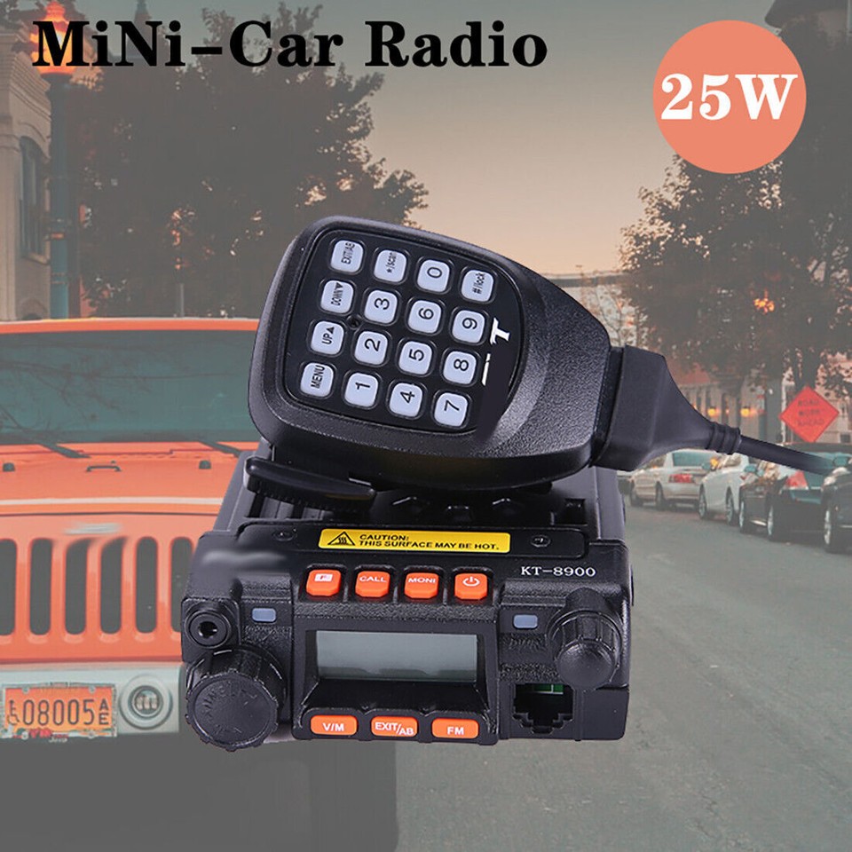 QYT KT-8900 25W Mini Mobile Radio Dual Band 136-174&400-480MHz Two Way ...