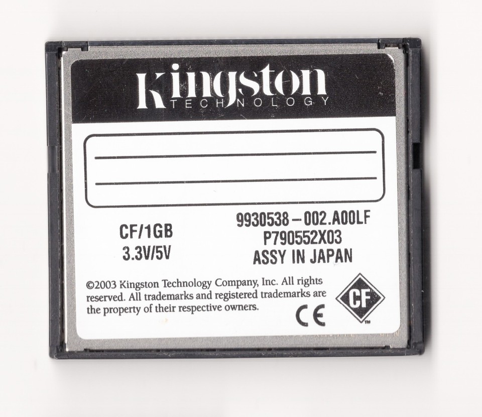 Kingston 1GB CF Compact Flash Camera Memory Card | eBay