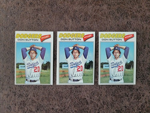 (3) 1977 TOPPS Baseball Don Sutton #620 - Los Angeles Dodgers Legend | eBay