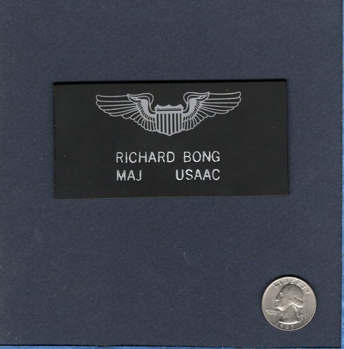 MAJ RICHARD BONG WW2 ACE P-38 LIGHTNING AAC USAF Squadron Pilot Name ...