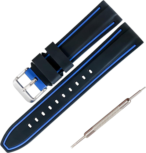 Sporty Watch Strap Silicone 20Mm 22Mm 24Mm 26Mm Rubber Watch Band Quick ...