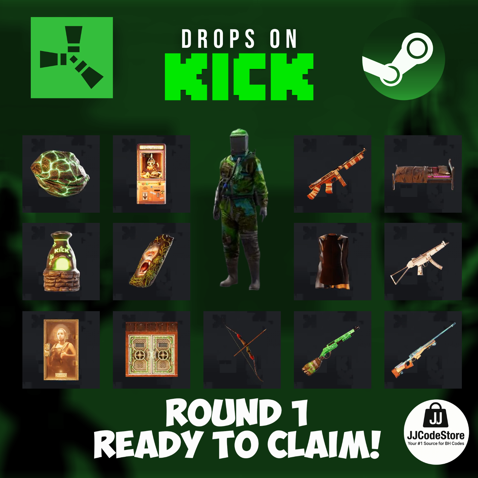 Rust Kick Drops - Round 1 | 14 Items Ready to claim | eBay