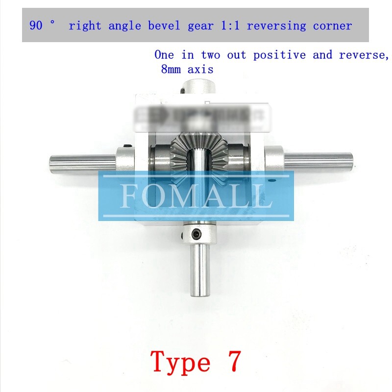 90 Degree Right Angle Transmission Reversing Gearbox Small Bevel Gear ...