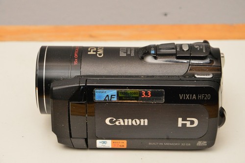Canon Vixia HF20 (32 GB) HD Camcorder Battery Charger & Case | eBay