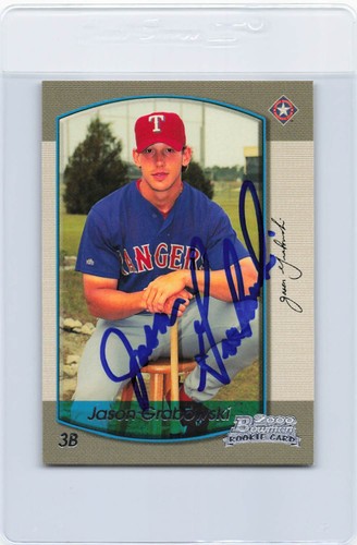2000 Bowman #339 Jason Grabowski Rangers Signed Auto *J801 | eBay