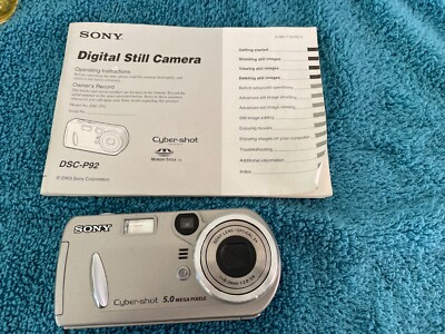 Sony Cyber-shot DSC-P92 Digital Camera - Silver | eBay