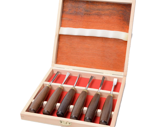 6pcs Walnut handle Woodwork knife Olive Kernel Carving chisel Carving ...